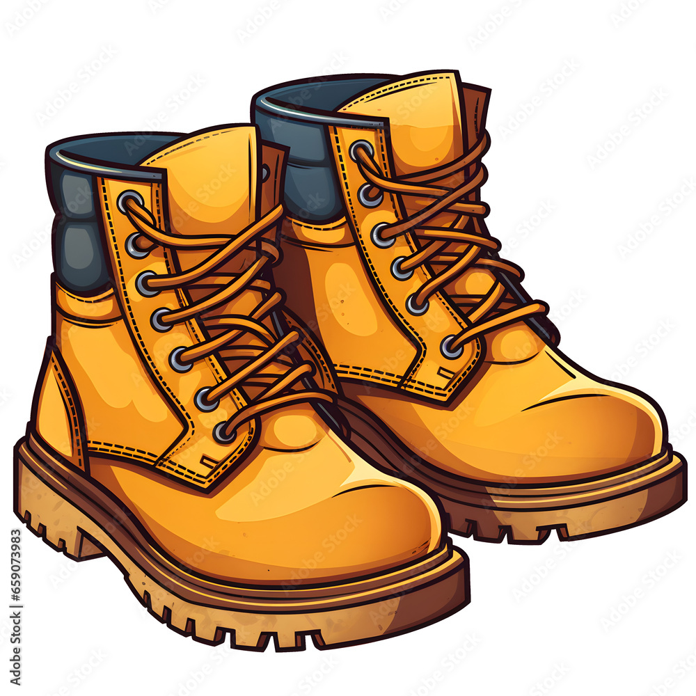 cartoon clipart of Work Boots, tool clipart, construction worker tools ...