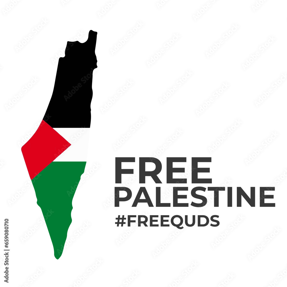 illustration vector of free palestine, save humanity, wire symbol ...