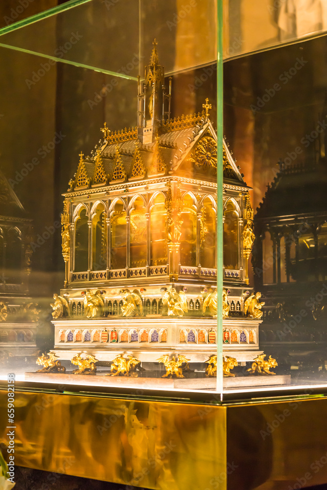 The Holy Right Hand of Stephen I, King of Hungary, the king's naturally ...