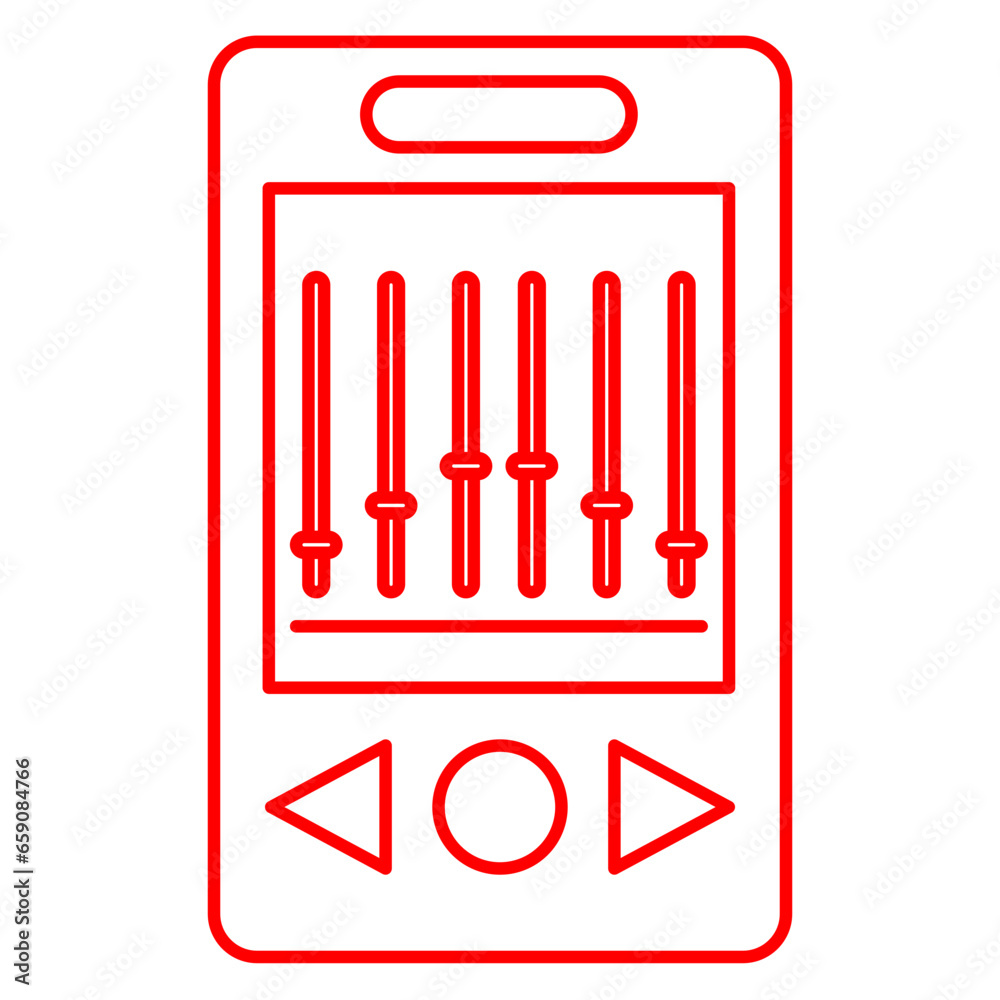 red sound volume icon 3, audio, sound, volume, music, vector, radio ...