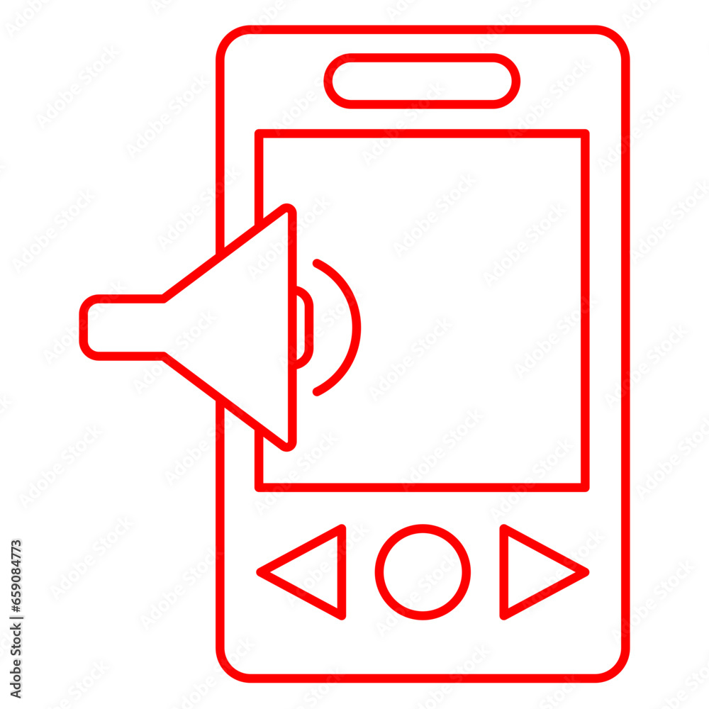 red sound volume icon 3, audio, sound, volume, music, vector, radio ...