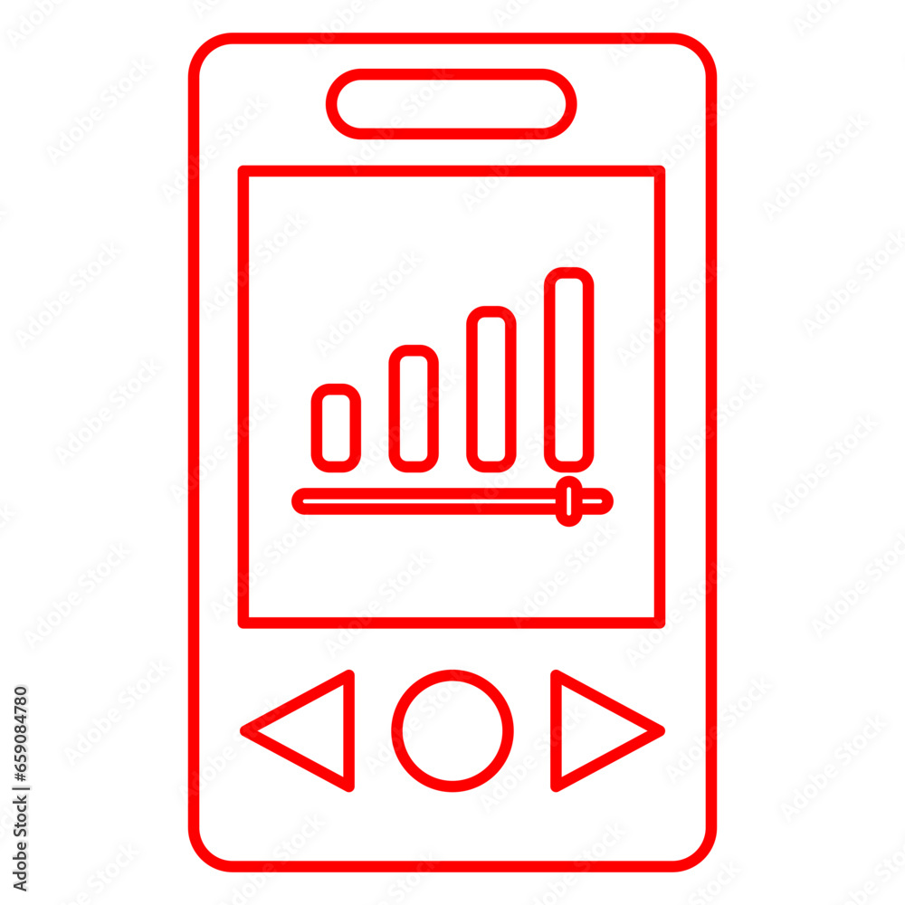 red sound volume icon 3, audio, sound, volume, music, vector, radio ...