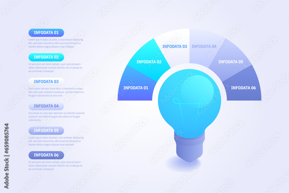 3D Isometric Perspective Infographic. Presentation slide template. Step ...