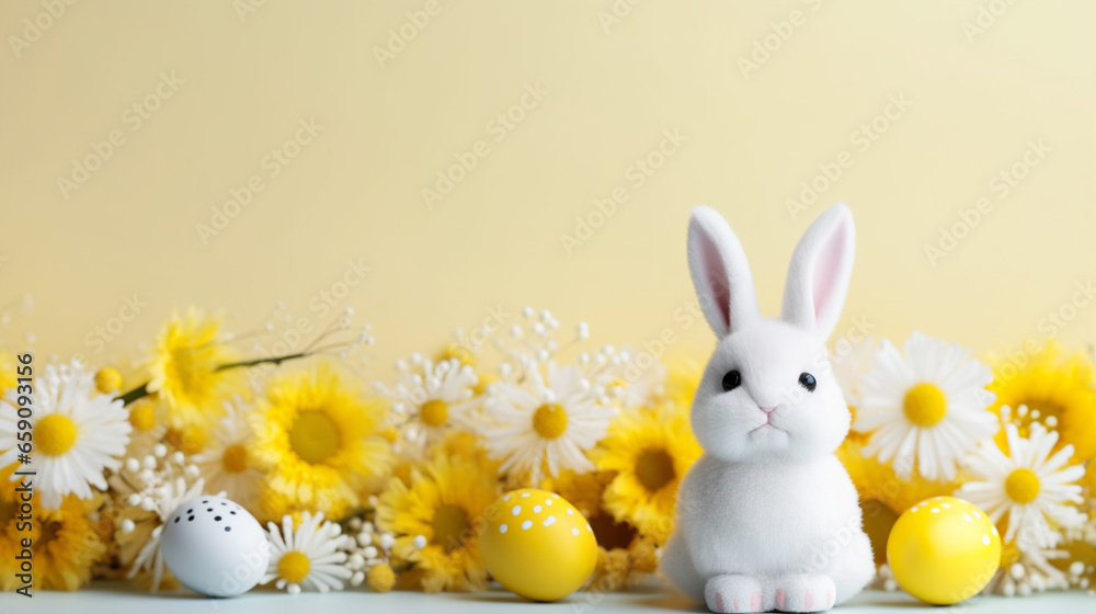 Easter rabbit with eggs, representation of Lent, this day commemorates ...