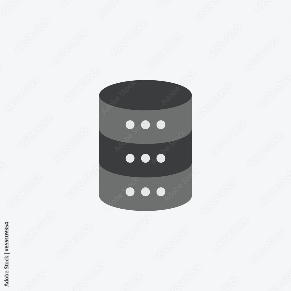 Database Server Icon - Data Center Hosting, Cloud Technology, IT ...