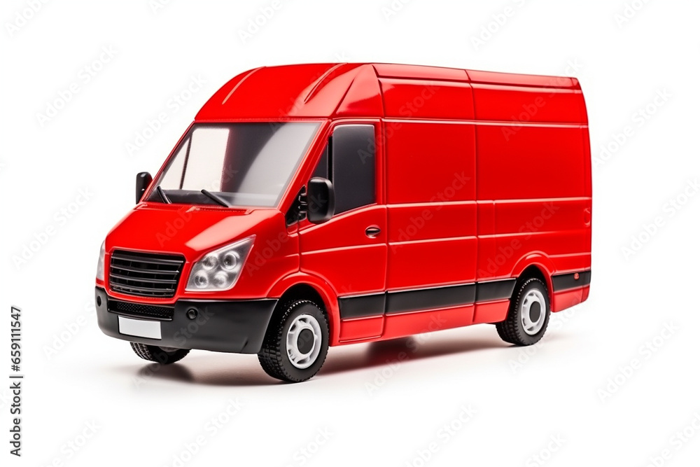 Minibus isolated template of minivan on white for vehicle branding ...