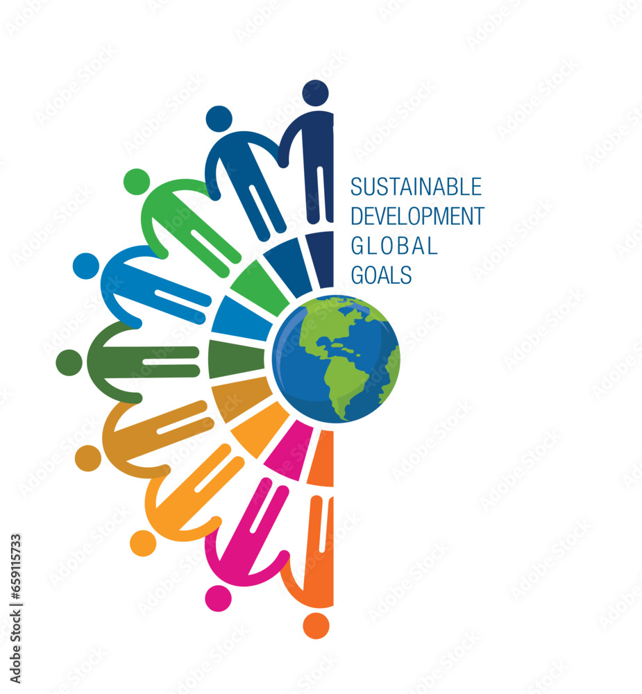 Sustainable Development creative concept vector design element ...