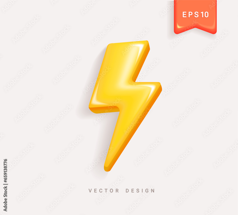 Flash lightning isolated symbol,thunderbolt energy.Battery charge sign ...