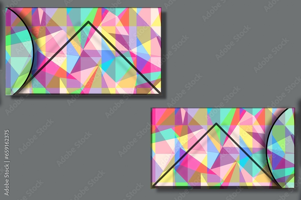 abstract geometric background,template,mockup template,business card ...
