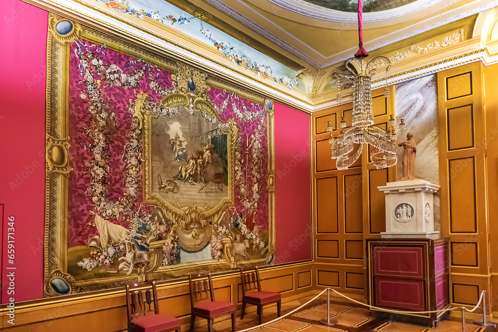 Impressive interior of 17th century Baroque Charlottenburg palace ...
