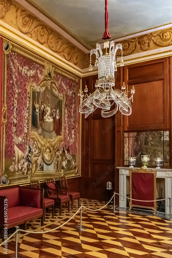 Impressive interior of 17th century Baroque Charlottenburg palace ...