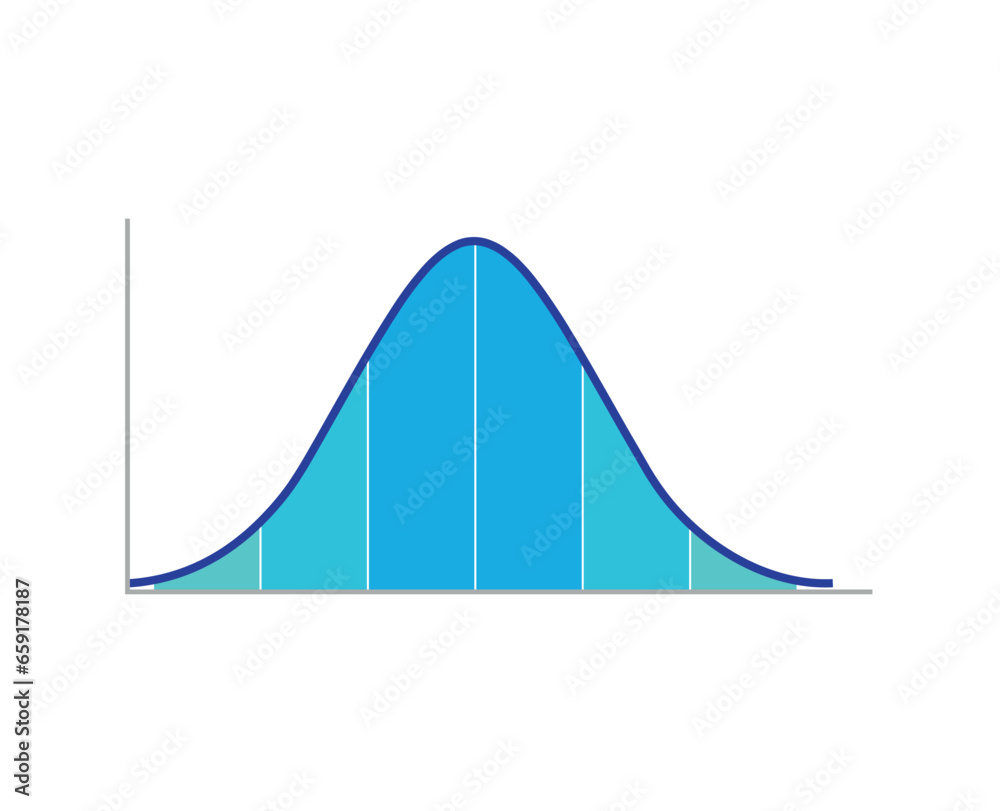 Gauss distribution illustration. Gauss graph. Stock Vector | Adobe Stock