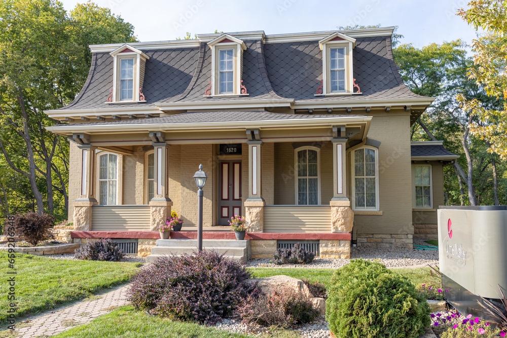 William Irving House, a historic home built in 1873 in Second Empire ...