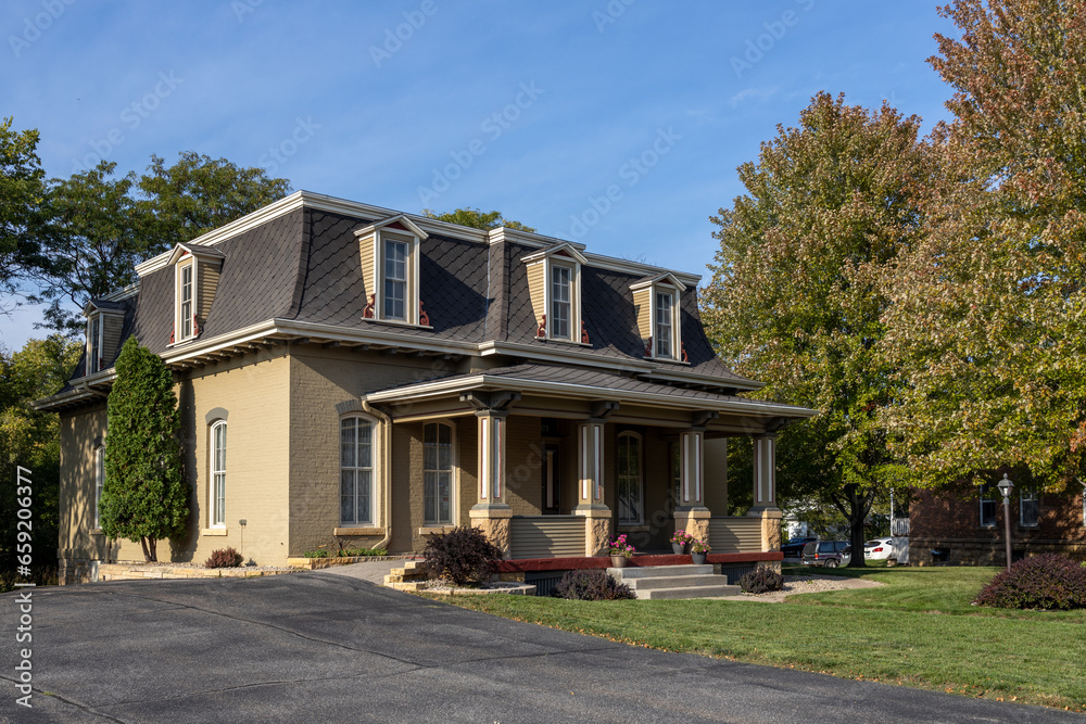 William Irving House, a historic home built in 1873 in Second Empire ...
