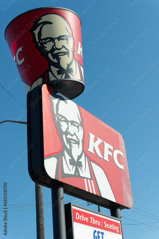 exterior billboard and 3d bucket object for KFC (Kentucky Fried Chicken ...