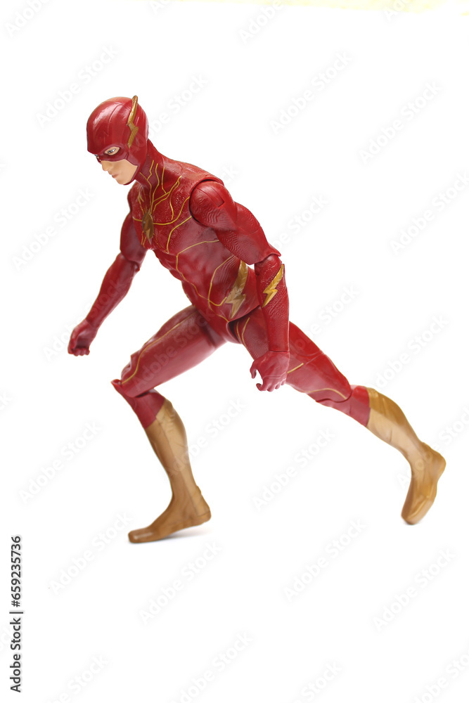 Flash character: DC Comics superhero. Original toy from the Flash movie ...