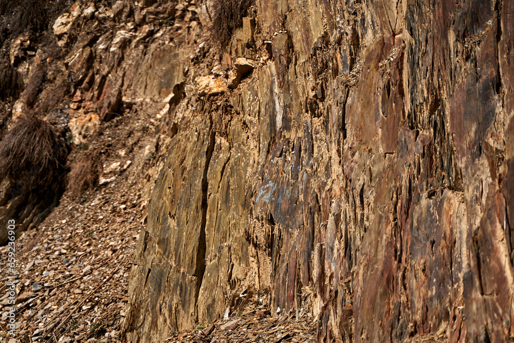 The texture of rocks in the sun. The stone structure of the rock Stock ...