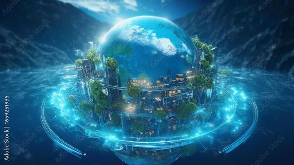Environmental technology concept. Sustainable development goals. SDGs ...