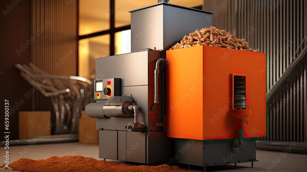 Biomass heating systems produce heat from pellets supporting a ...