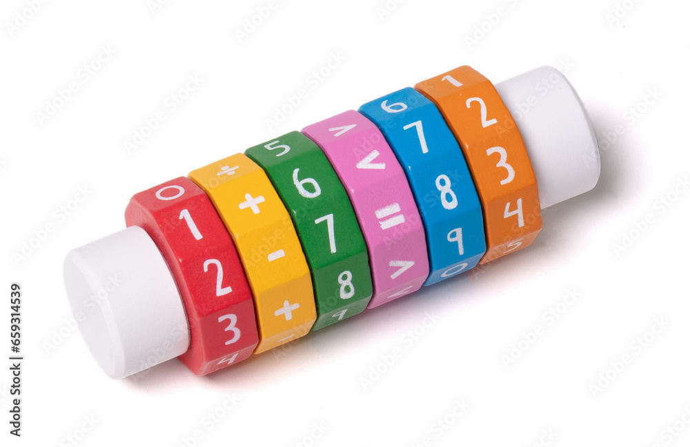 Poster Wooden cylinder used to calculate mathematics – Wall Art | UkPosters