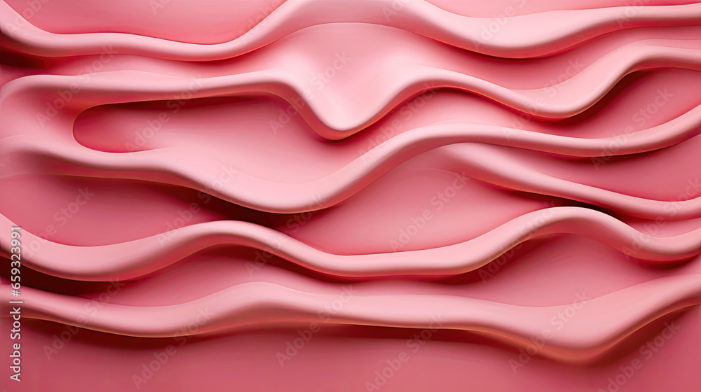 Pink wavy pattern with soft flowing texture Stock Illustration | Adobe ...