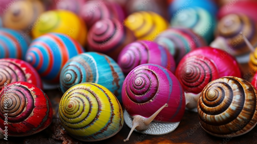 Snails: Polymita picta or Cuban snails are one of the most colorful and ...