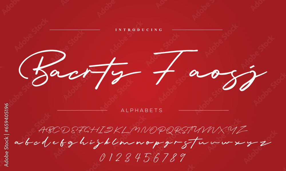 Hand drawn vector alphabet. Script font. Isolated letters written with ...