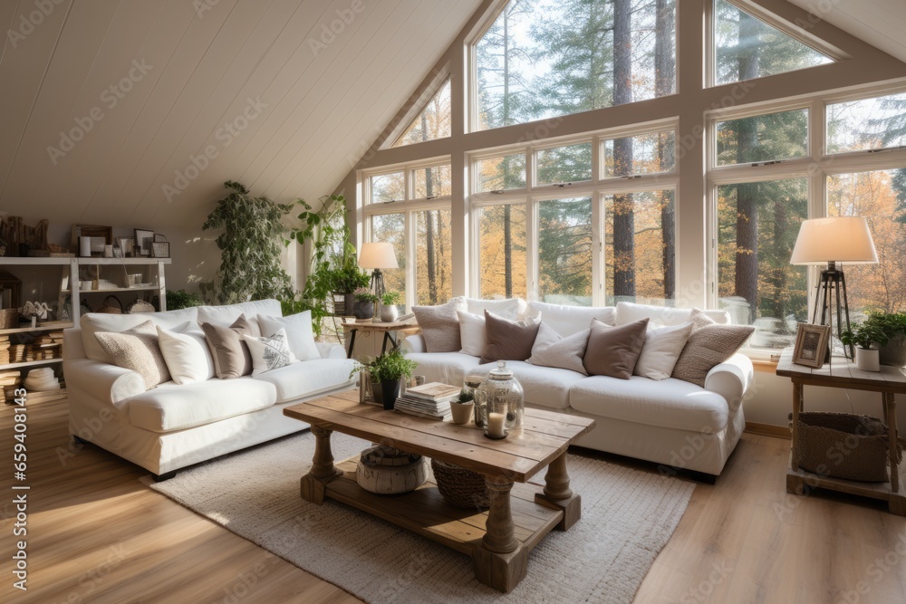 beautiful house interior design farmhouse country side living room with ...