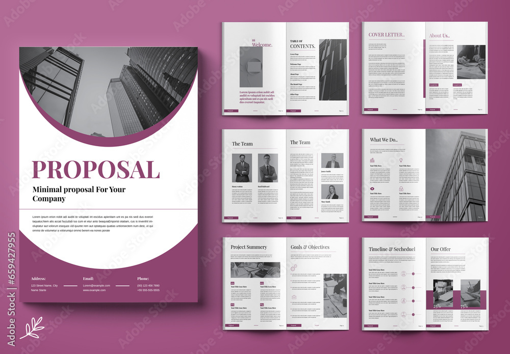 Proposal Layout Stock Template | Adobe Stock