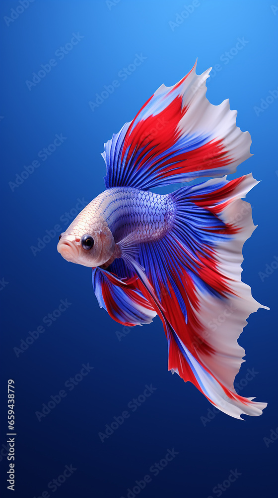 Thai betta fish, Siamese fish fighters, ios background style, siamese ...