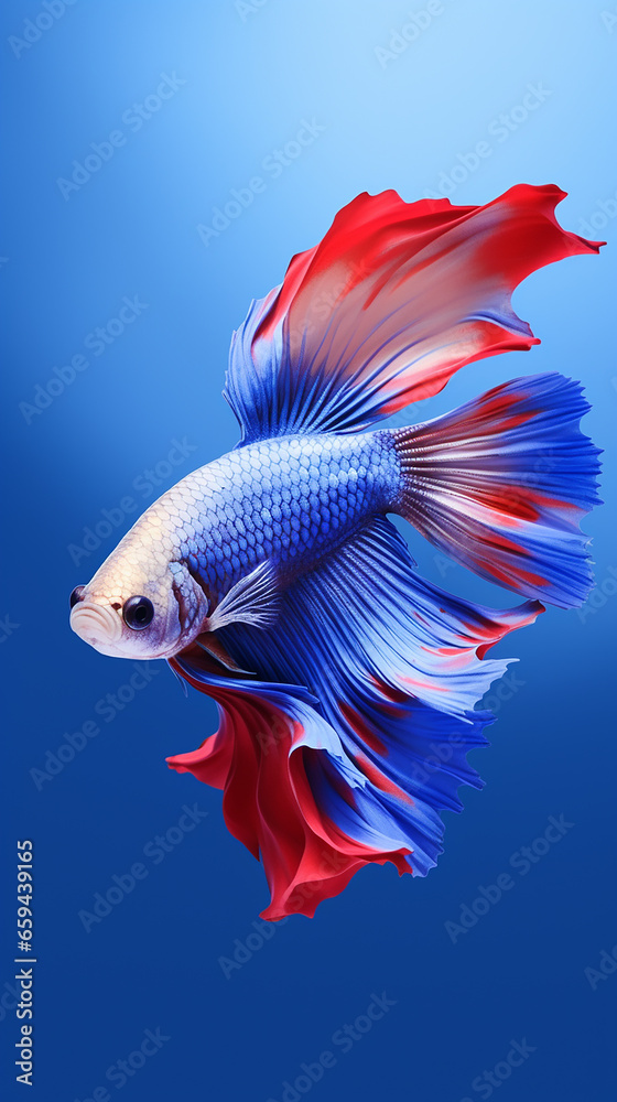 Thai betta fish, Siamese fish fighters, ios background style, siamese ...