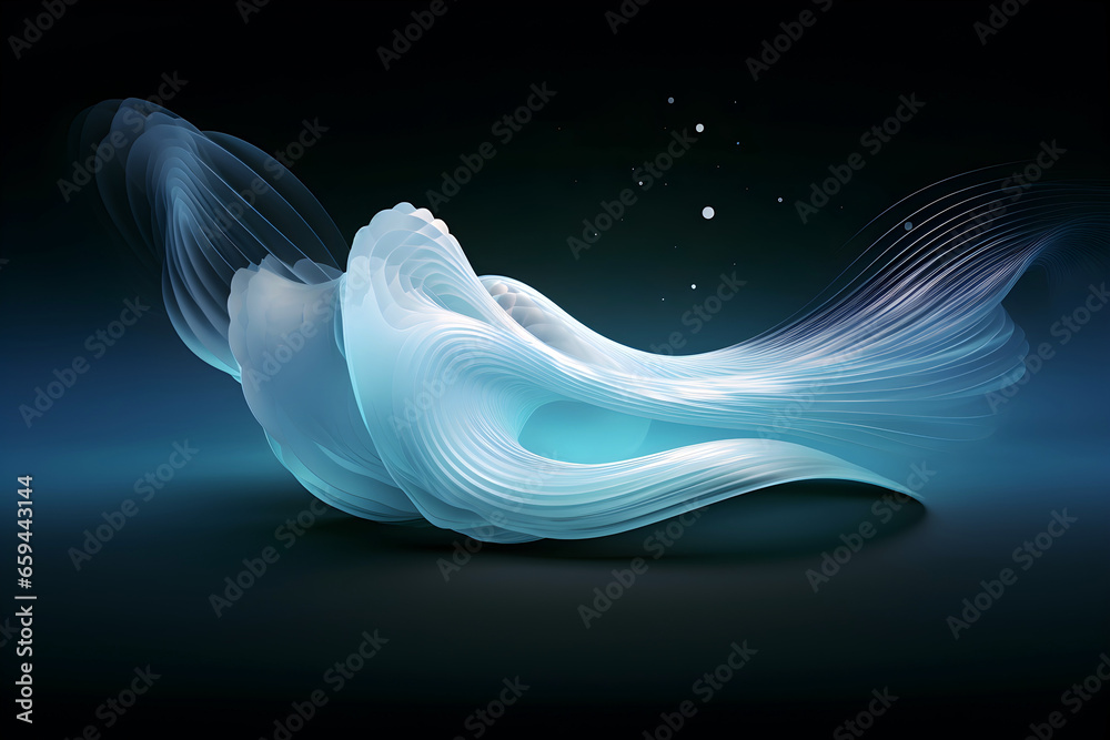 Abstract colorful gradient wave glass effect background. modern glossy ...