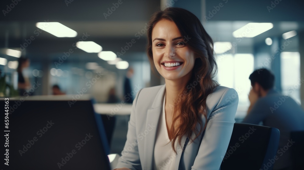 Leader businesswoman in a modern office, Woman Entrepreneur, Female CEO ...