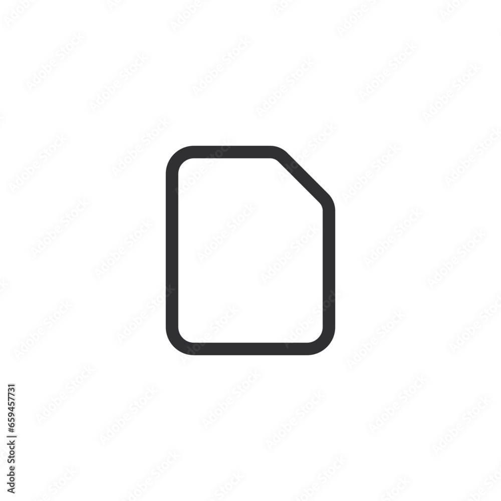 Document icon. Profile sign. Paper icon. Prepare document. Personal ...