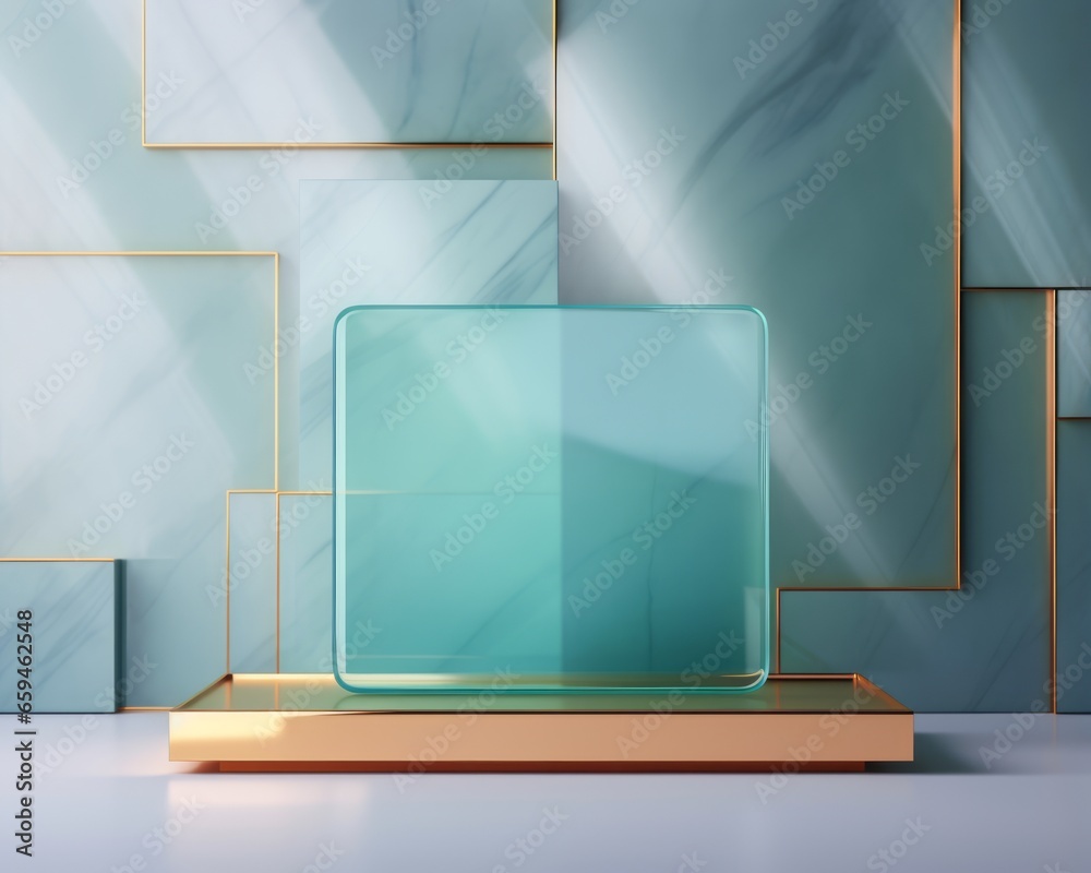 blank space glasses box display window showcase with copyspace studio ...