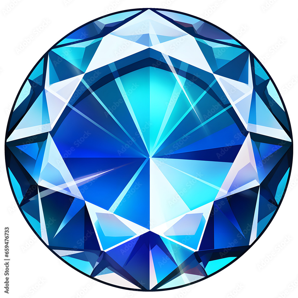 cartoon clipart of Blue Zircon, gem clipart, jewellery clipart ...