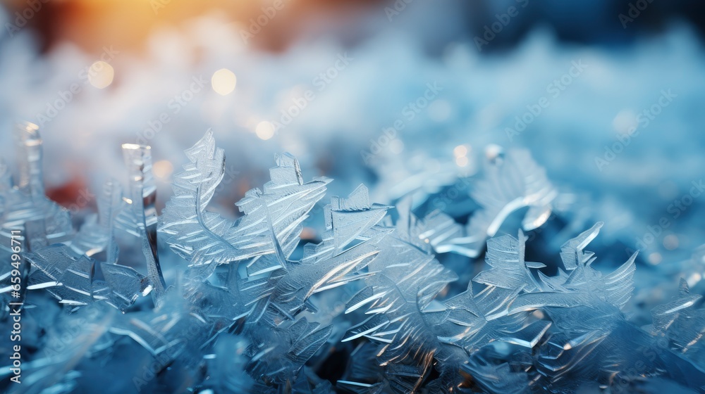 Frosty winter window Frost-covered windowpane Close-up, Background ...