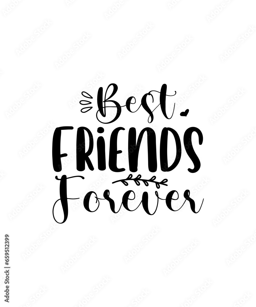 Vetor de Best Friends SVG Bundle, Friendship SVG, Friendship Quotes svg ...