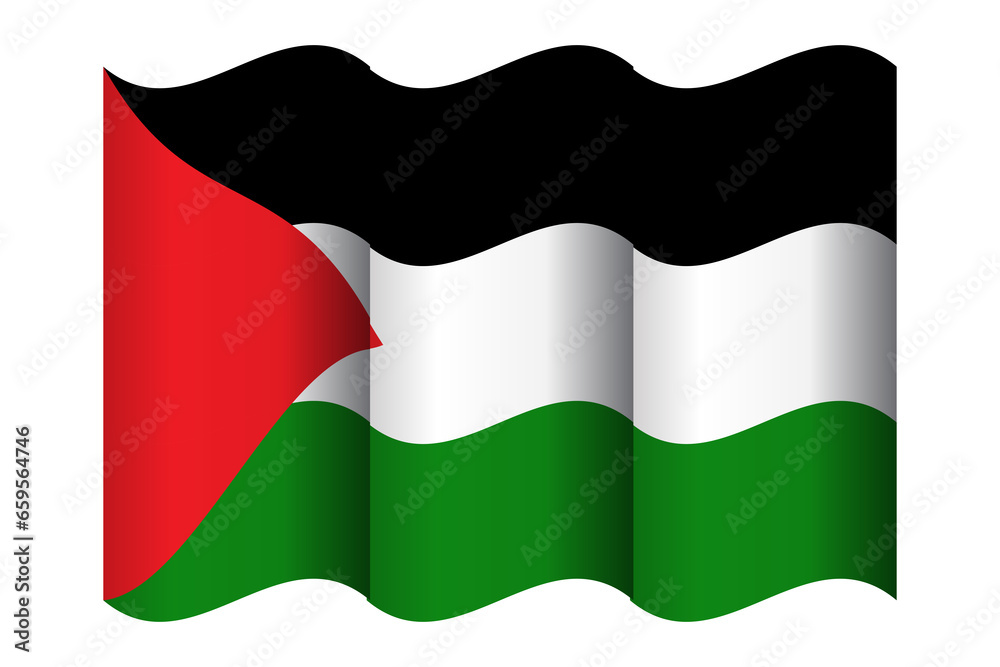 Flag of Palestine. Flag of the Palestine vector page symbol for web ...