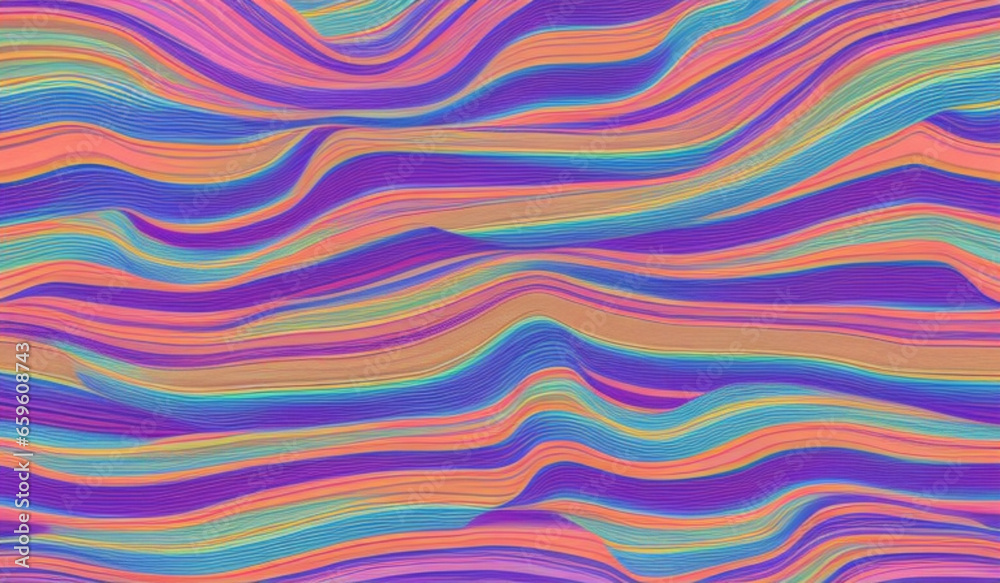 Motley pied stripes, waves, lines, curls and bumps. Abstract beautiful ...