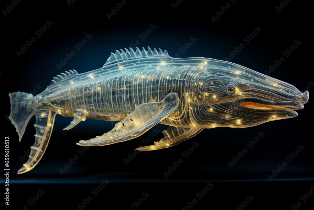 Unique X-ray image revealing intricate bone and joint structure of a ...