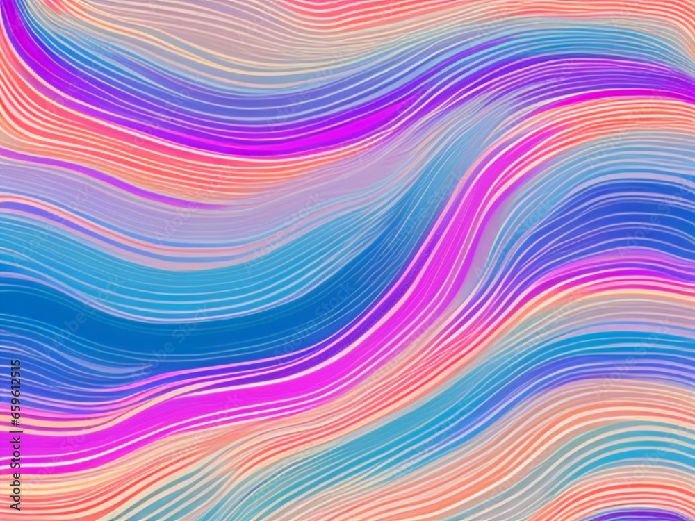 Motley pied stripes, waves, lines, curls and bumps. Abstract beautiful ...