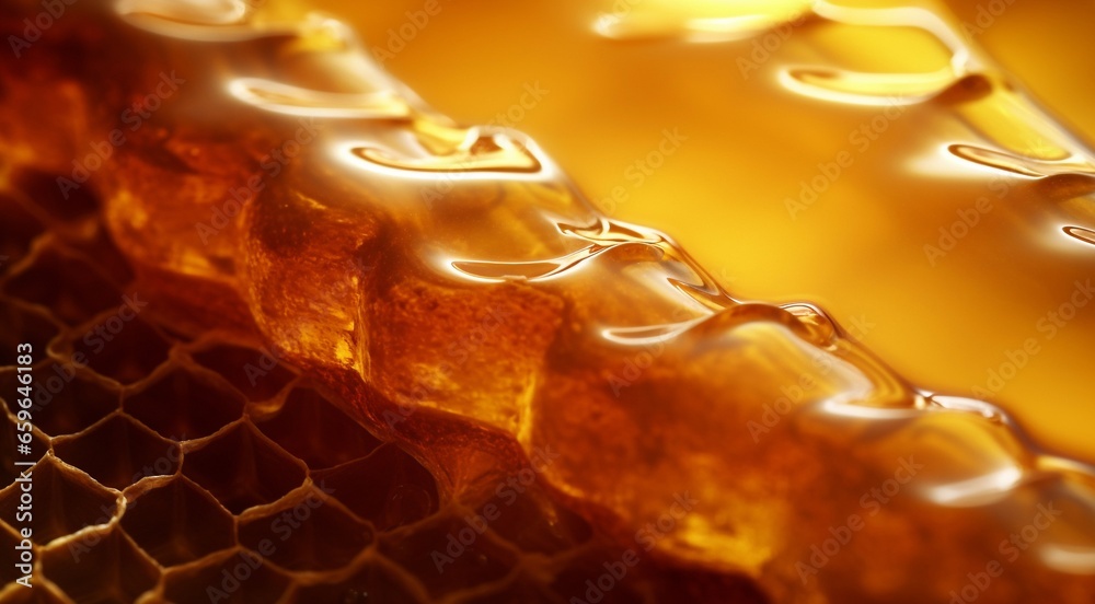 background with honey, golden honey wallpaper, pouring honey wallpaper ...