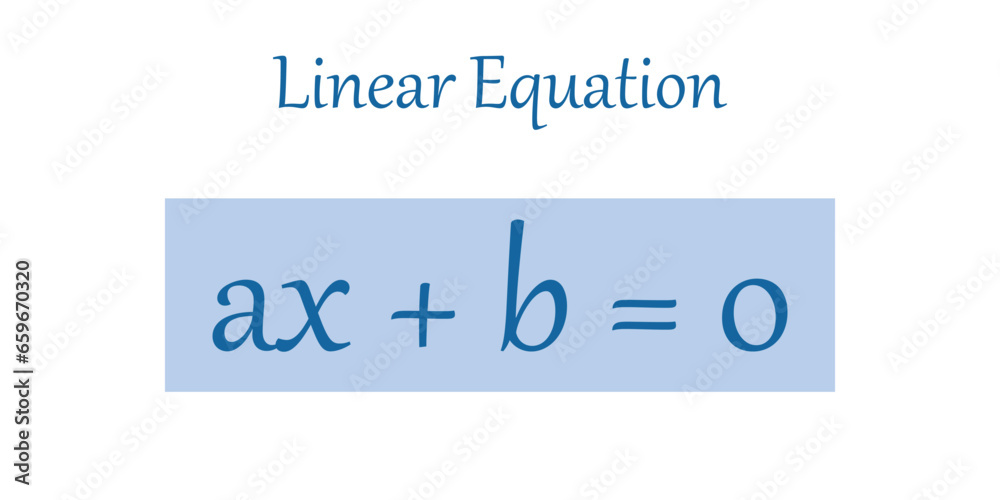 Linear equation. First degree equations. mathematics resources for ...