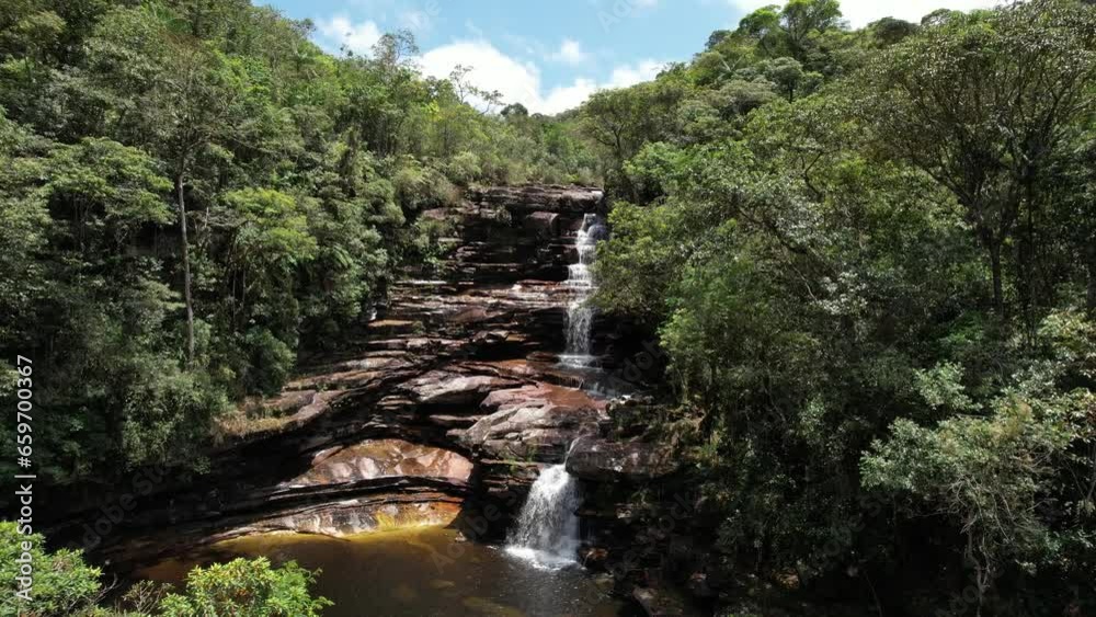 Calisto Waterfall, Vale do Pati, Chapada Diamantina, Bahia, Brazil ...