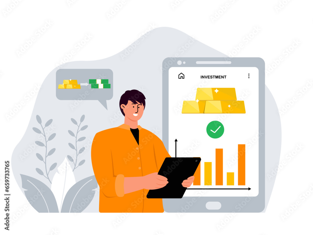 Bank vector illustration. Mobile banking and online payment. Vector ...