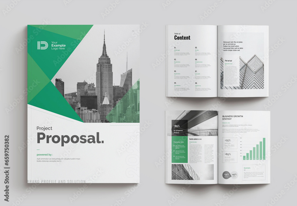 Project Proposal Stock Template | Adobe Stock