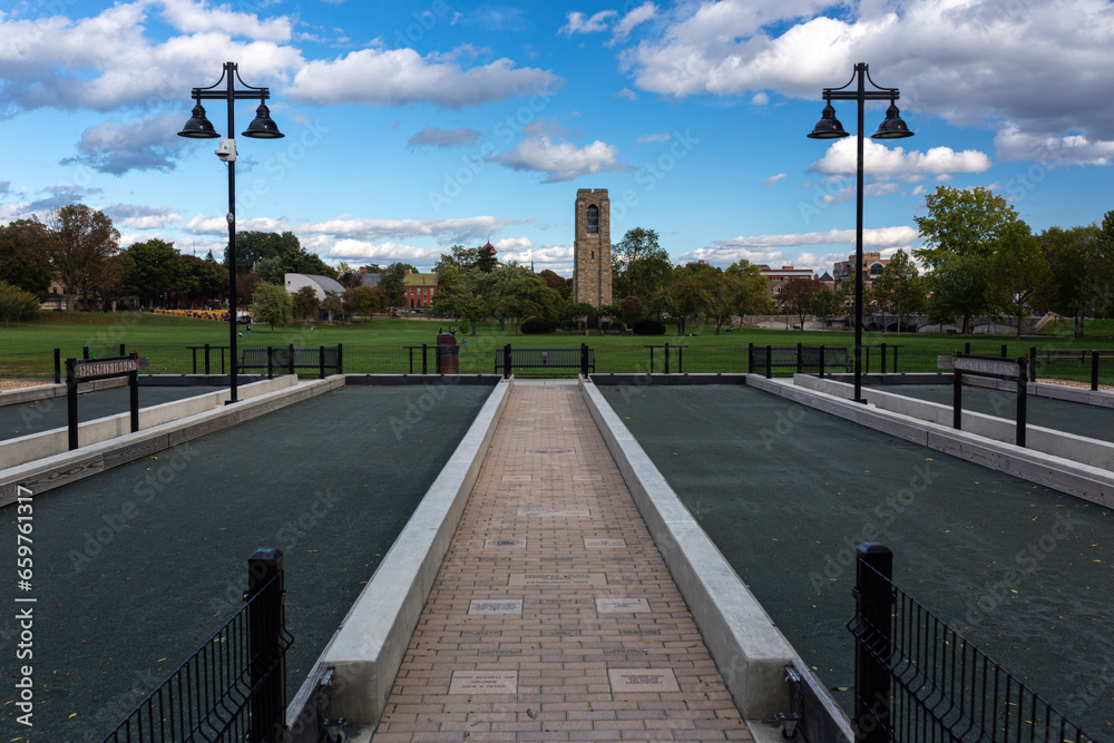 Enjoy a leisurely day at Frederick's Baker Park, with a Bocce court on ...