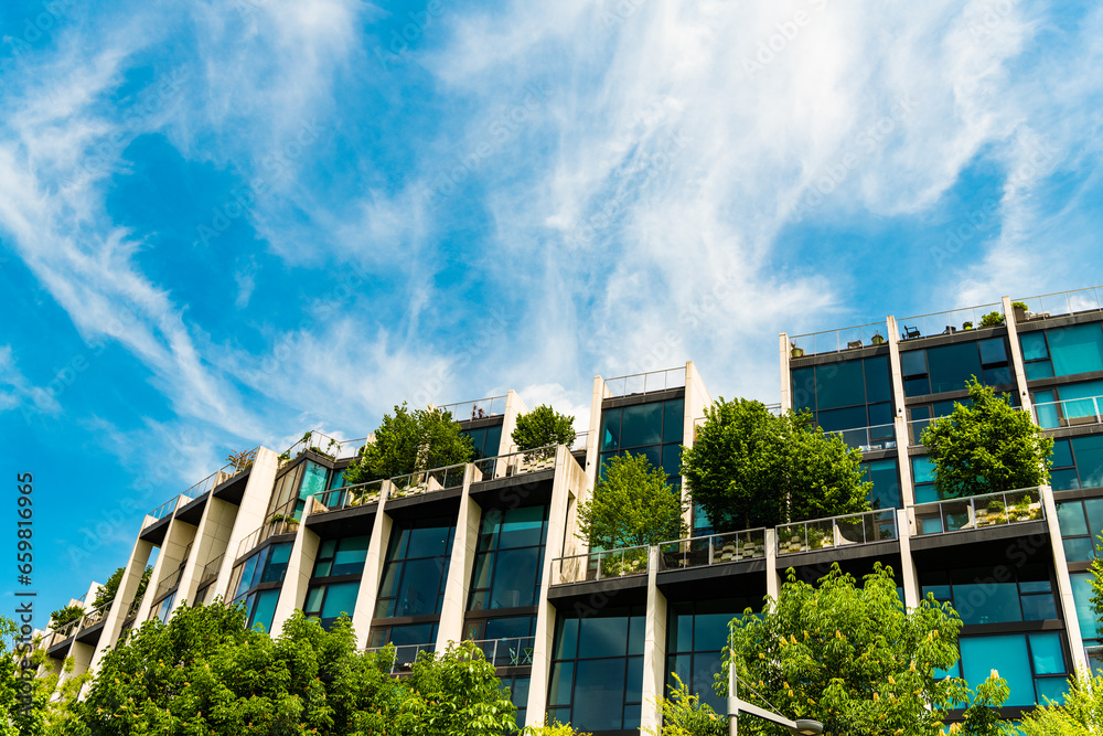 residential building exterior. building architecture. architectural ...