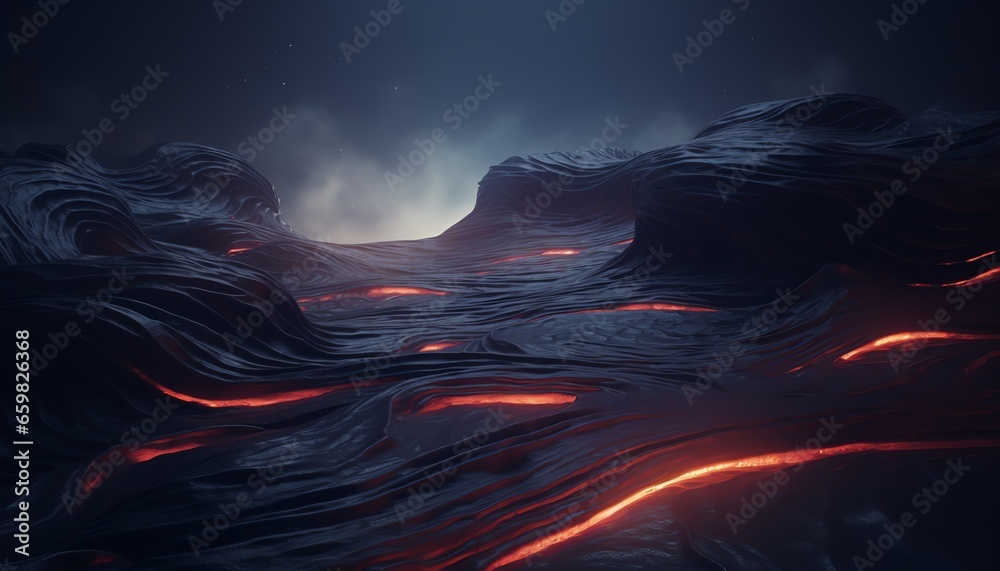 A wavy texture that looks like the surface of lava, desktop wallpaper ...
